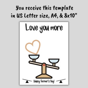 Happy Father's Day Handprint Craft, I Love You More Handprint Father's ...