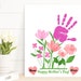 Mother's Day Handprint Craft Flowers, Grandma Handprint Mom, Flowers ...