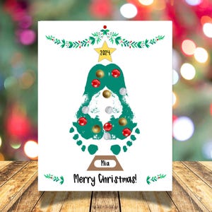 2024 Christmas Tree Handprint Craft Printable, Handprint Christmas Tree ...