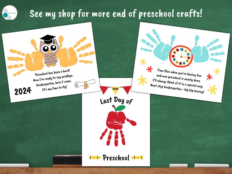 2025 Preschool Graduation Handprint Poem, Last Day of Preschool ...