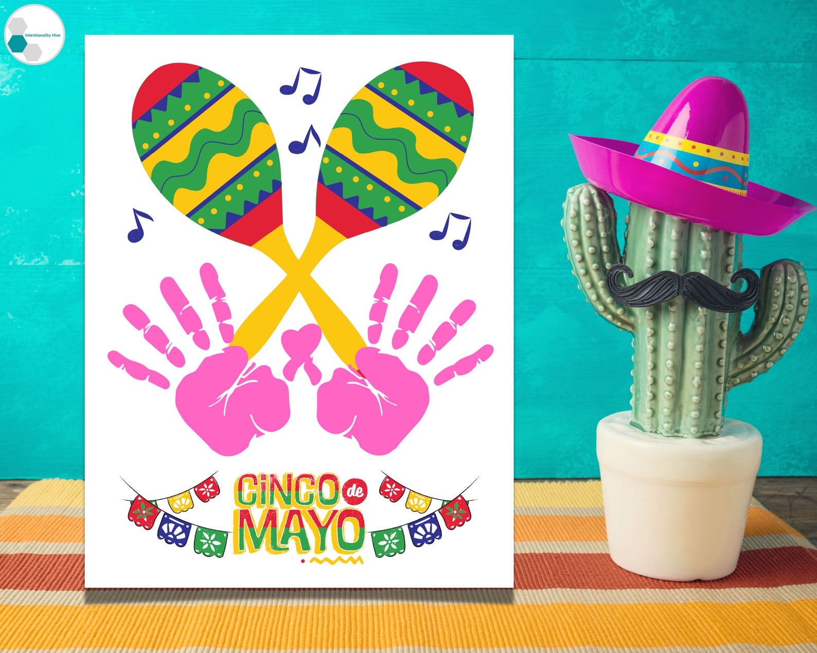 Cinco De Mayo Handprint Craft, Toddler Cinco De Mayo Craft for Kids ...