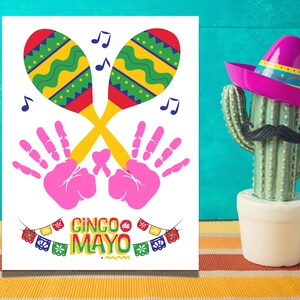 Cinco De Mayo Handprint Craft, Toddler Cinco De Mayo Craft for Kids ...