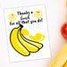 Teacher Footprint Art Craft, Banana Footprint Craft, Thank You Teacher ...