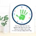 Father's Day Handprint Poem Clock, Dad Handprint Art Poem, Happy Father ...