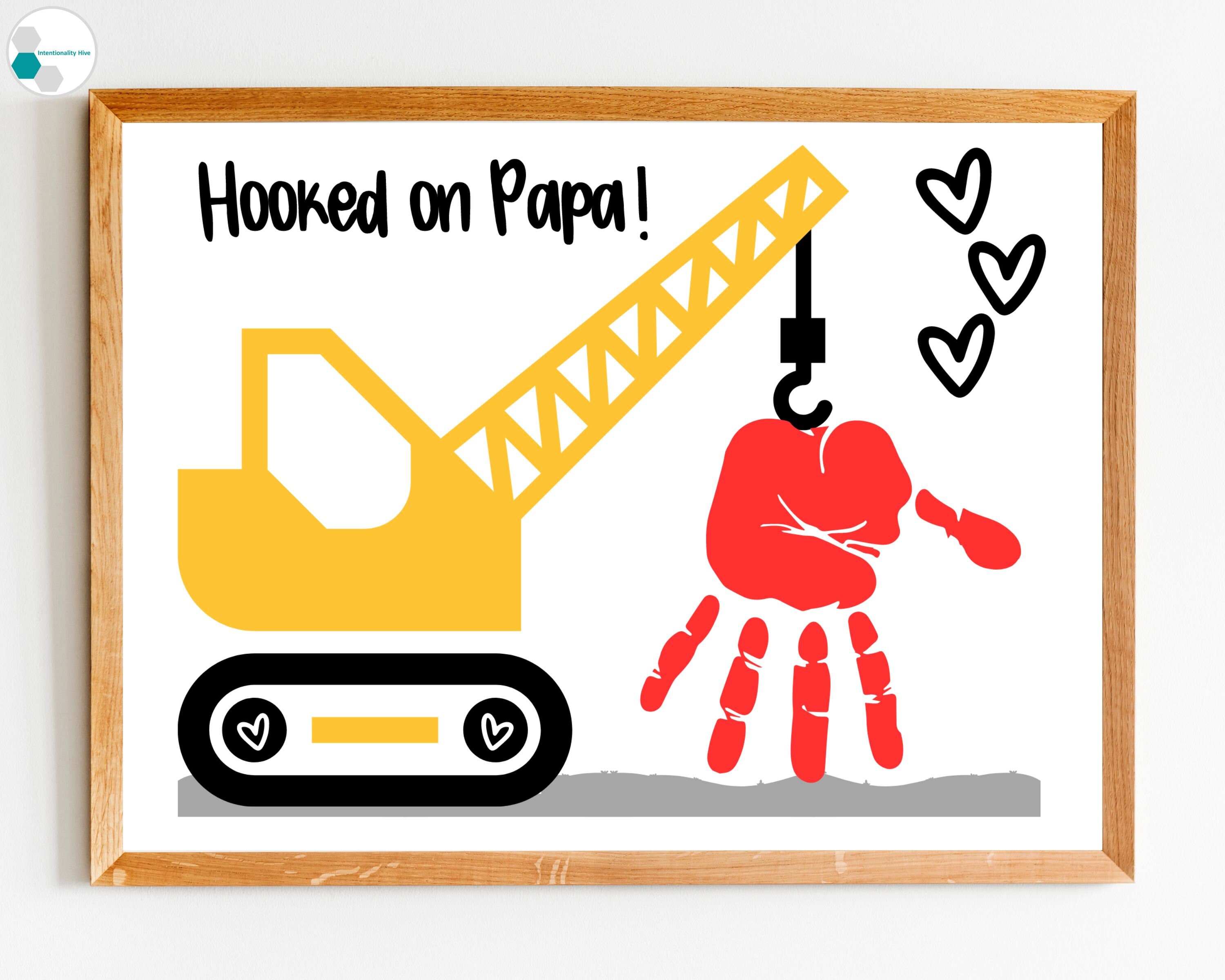 Papa Handprint Art Papa Father's Day Craft Papa - Etsy