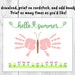 Butterfly Handprint Art Printable Butterfly Craft Preschool / Daycare ...