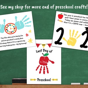Preschool Graduation Handprint Art Poem, 2025 Preschool Graduation Gift ...