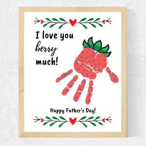 Father's Day Handprint Printable | Fathers Day Crafts for Kids Todders ...