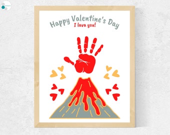 I Lava You Handprint Craft - Etsy