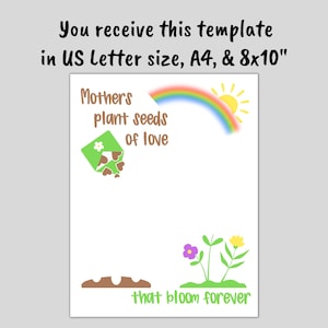 Mom Fingerprint Art Craft, Mother's Day Fingerprint Craft, Seeds of ...