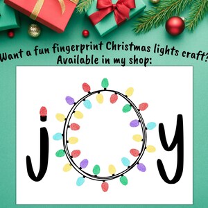 Handprint Christmas Lights Craft for Toddlers Baby Kids, Christmas ...
