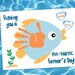 Fishing Father's Day Handprint Craft, Grandpa Papa Dad Daddy Handprint ...