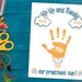 Preschool Handprint Back to School Craft, First Day of Preschool Craft ...