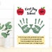 Handprint First Day of School Poem, Back to School Handprint Art ...