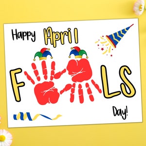 April Fools Handprint Craft, April Fools Day Craft for Toddlers ...