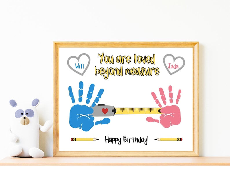 Dad Birthday Handprint Craft Grandpa Birthday Handprint - Etsy
