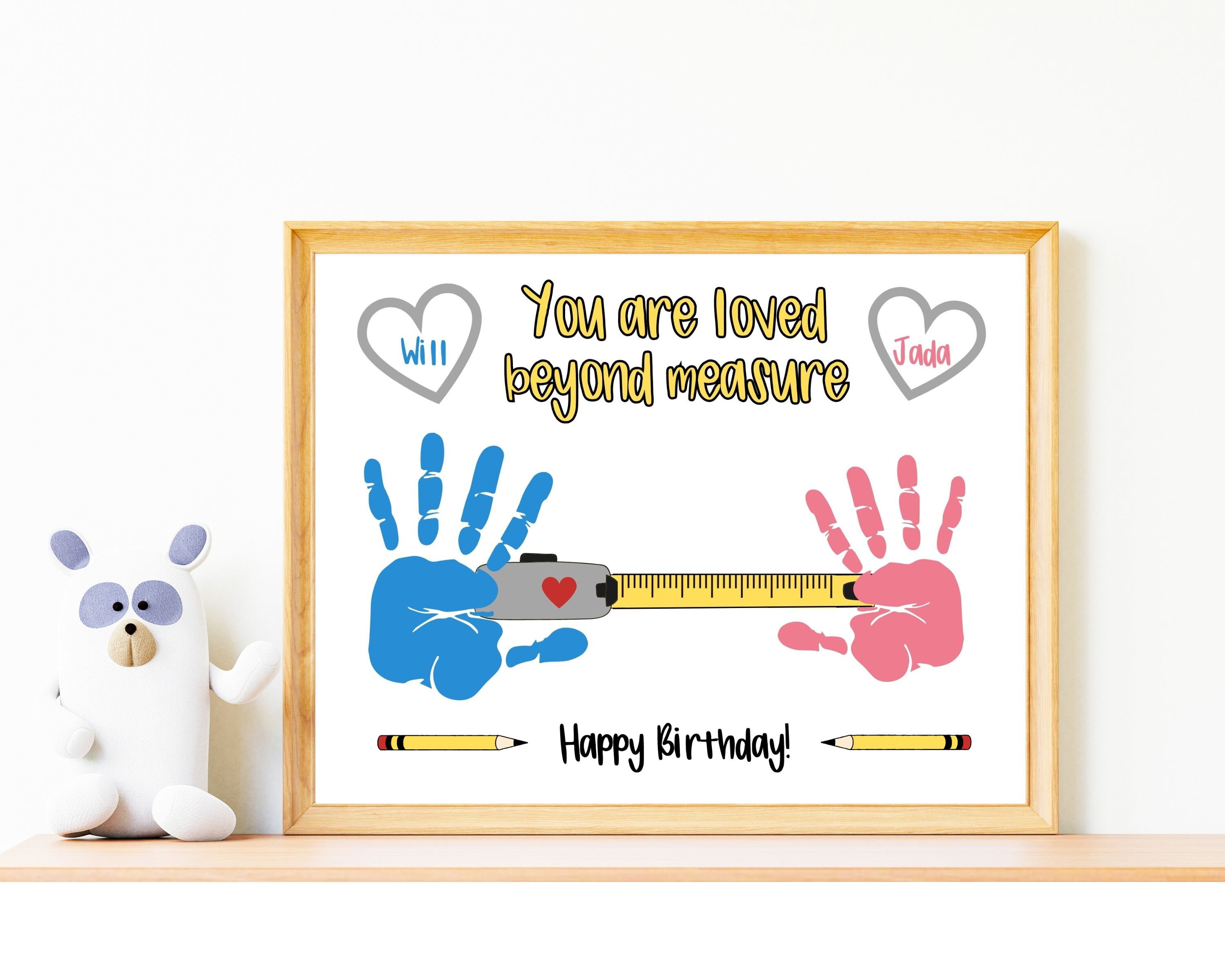 Dad Birthday Handprint Craft Grandpa Birthday Handprint - Etsy