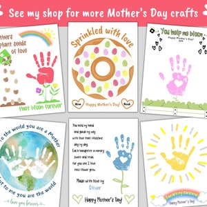 Flower Handprint Poem Mother's Day Craft for Preschool Toddlers Baby ...