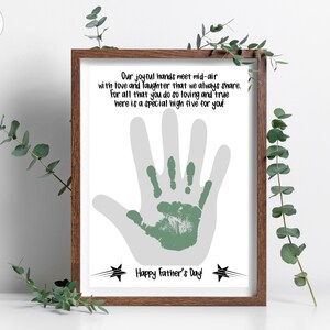 Father's Day Handprint Art Poem High Five, Handprint Father's Day Poem ...