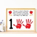 100 Days of School Handprint Art Poem, 100 Days Preschool Craft, 100 ...