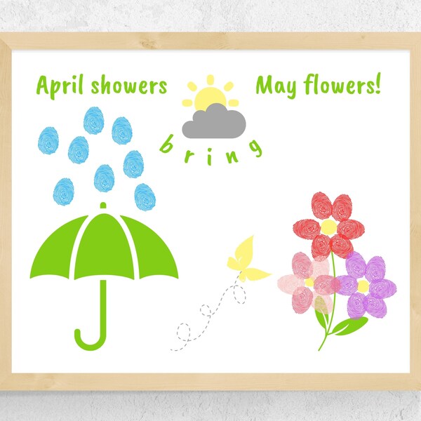 April Showers Bring May Flowers - Etsy