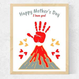 Mother's Day Handprint Printable for Mom, Grandma, Aunt | I Lava You ...