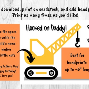 Daddy Handprint Art, Father's Day Handprint Craft Printable, Daddy Gift ...