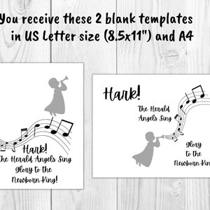 Angel Handprint Craft | Printable Christmas Craft Religious Gift | Hark ...