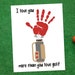 Golf Father's Day Handprint Golf Crafts, Father's Day Golf Gifts, Golf ...