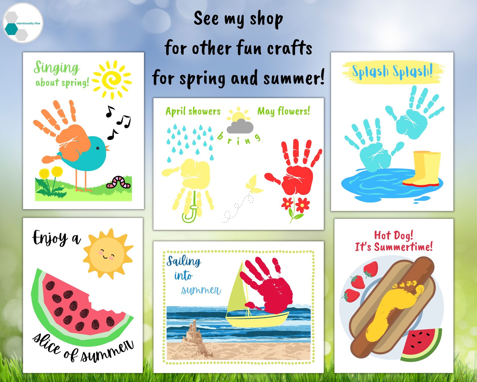 Spring Frog Handprint Craft for Toddlers Preschool Kids - Etsy