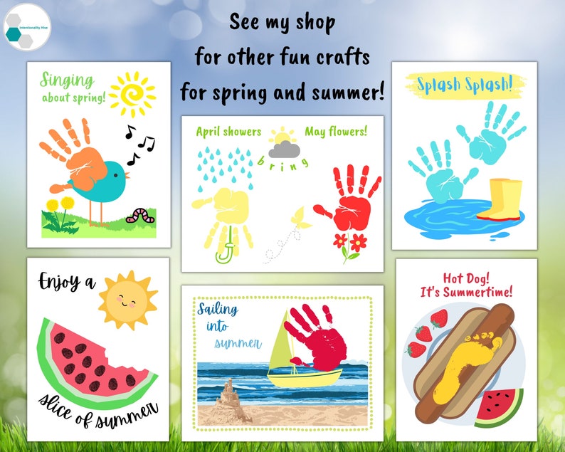 Spring Frog Handprint Craft for Toddlers Preschool Kids - Etsy