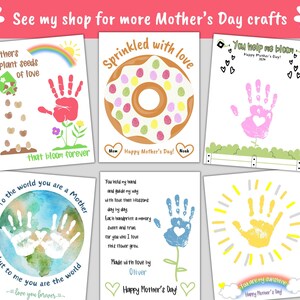 Love Bug Mother's Day Handprint Art Craft, Lady Bug Handprint Craft for ...