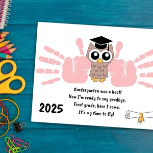 Kindergarten Graduation Handprint Art Poem, 2025 Kindergarten ...