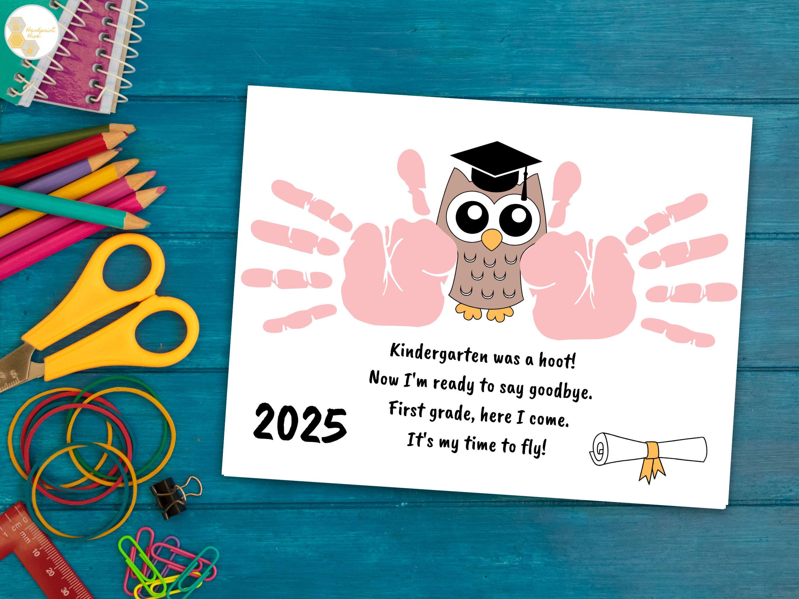 Kindergarten Graduation Handprint Art Poem, 2025 Kindergarten ...