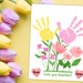 Love You Bunches Handprint Art Craft Grandma Mom, Flowers Handprint ...