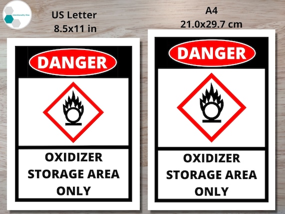 Oxidizer Sign