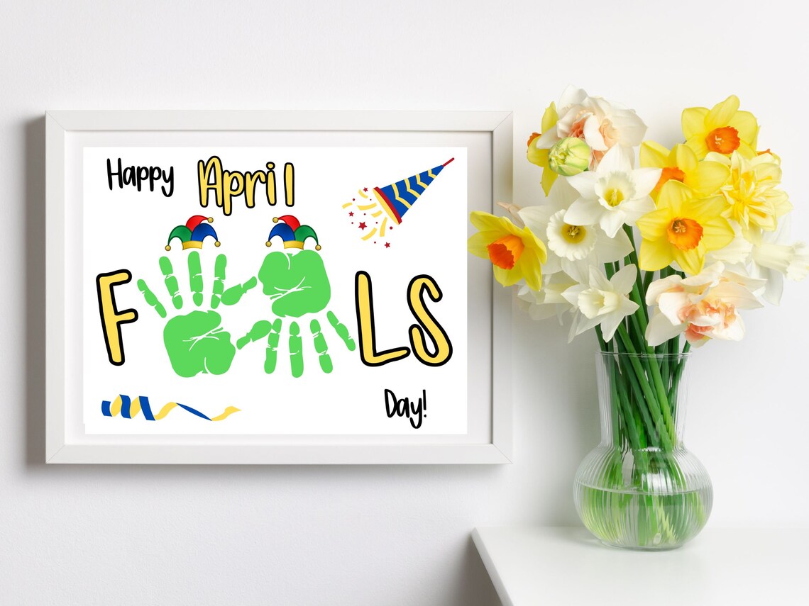 April Fools Handprint Craft, April Fools Day Craft for Toddlers ...