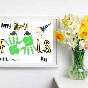 April Fools Handprint Craft, April Fools Day Craft for Toddlers ...