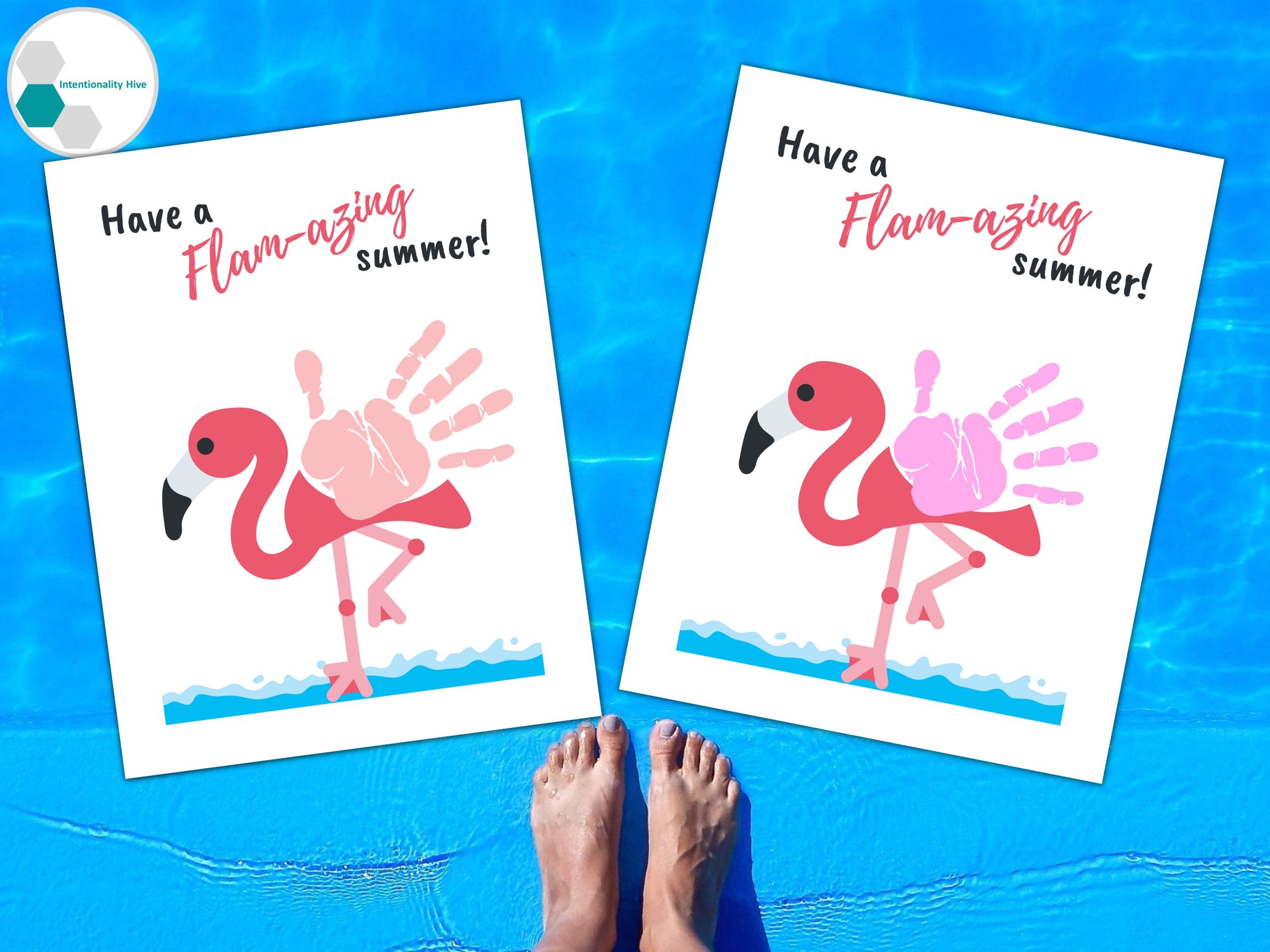 Flamingo Summer Handprint Craft for Toddlers / Baby / Kids - Etsy