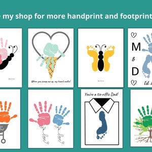 Grandpa Printable Handprint Craft Father's Day Handprint | Etsy