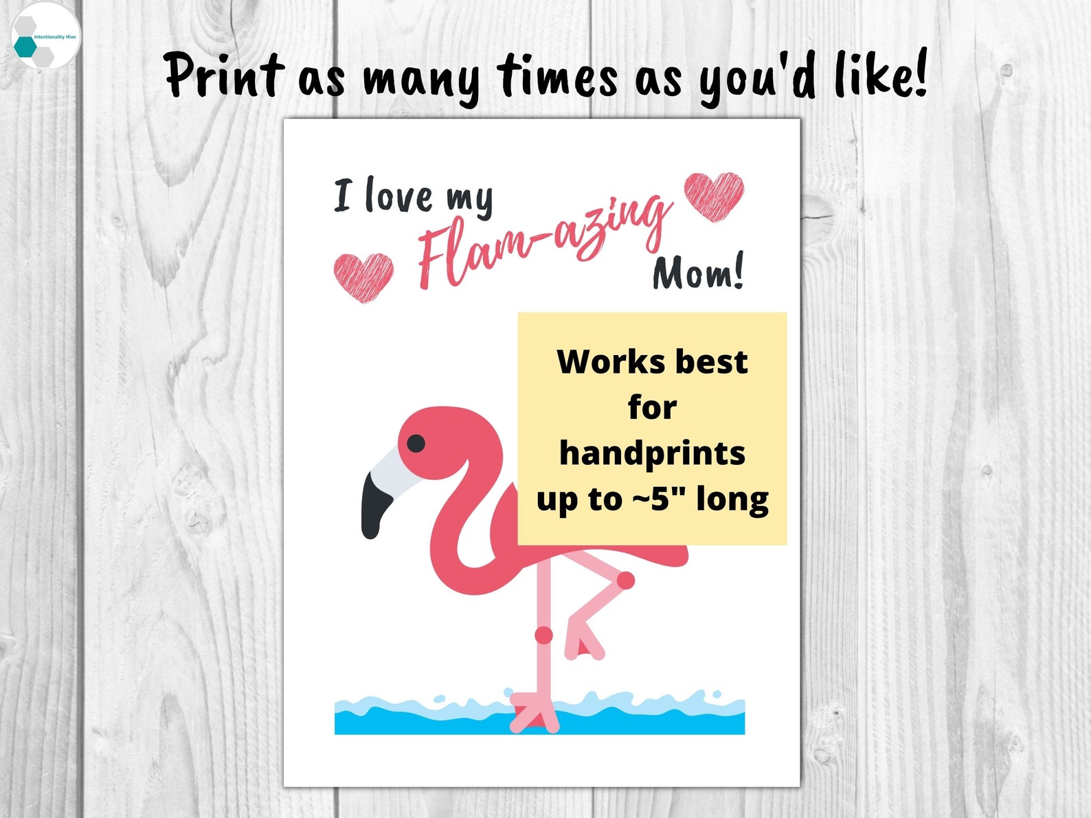 Mom Handprint Art Mother's Day Handprint Craft for Mom - Etsy