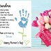 Grandma Mother's Day Handprint Art Poem, Grandma Handprint Mother's Day ...