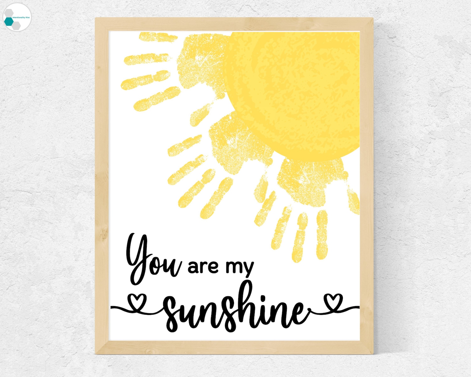 You Are My Sunshine Handprint Art Craft PDF, Sunshine Craft Template ...