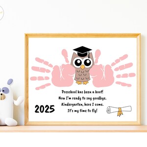 Preschool Graduation Handprint Art Poem, 2025 Preschool Graduation Gift ...