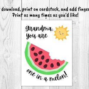 Grandma Fingerprint Craft for Kids, Grandma Craft Mothers Day, DIY ...