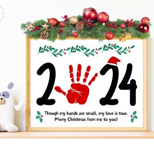 2024 Christmas Handprint Art Poem, Christmas 2024 Handprint Craft for ...