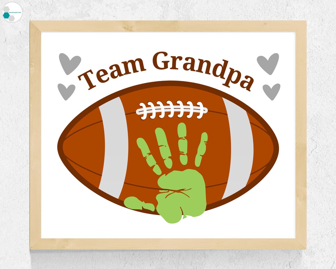 Grandpa Handprint Art Gift From Baby, Toddler | Printable Father's Day ...
