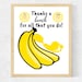 Teacher Footprint Art Craft, Banana Footprint Craft, Thank You Teacher ...