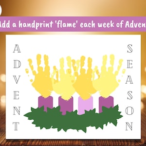 Advent Craft for Toddlers / Infants / Kids | Advent Handprint Art ...
