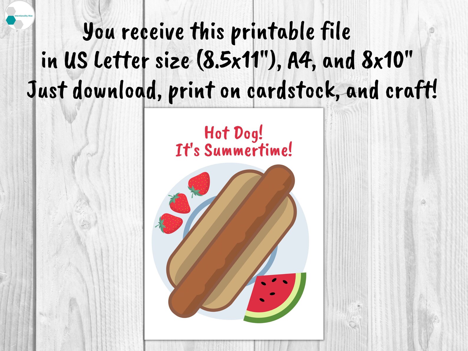 Summer Footprint Craft for Toddlers Hot Dog Printable - Etsy